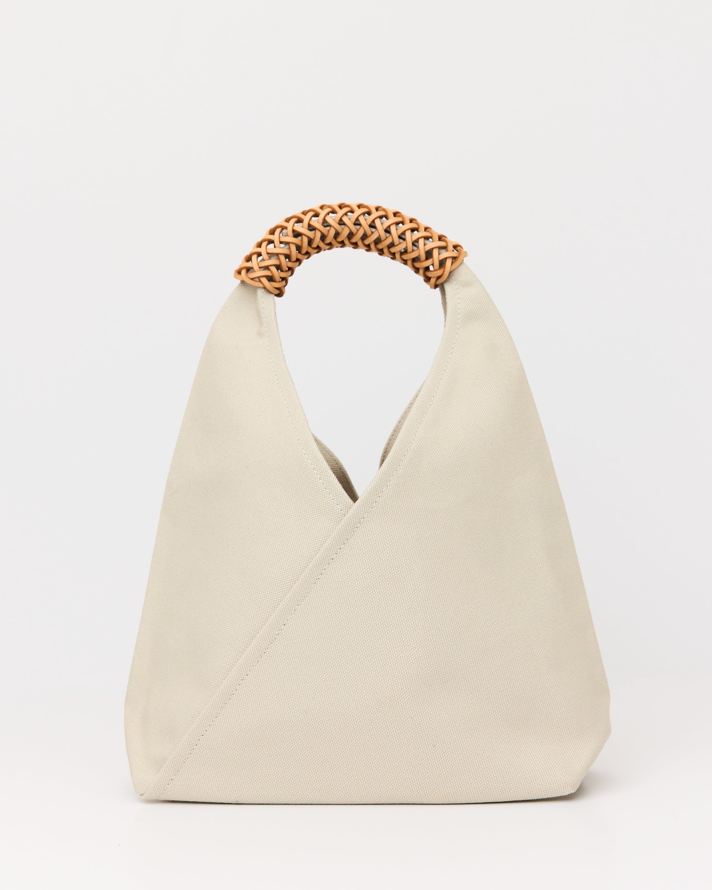 Woven Triangle Bag 36, Ivory – Colbo