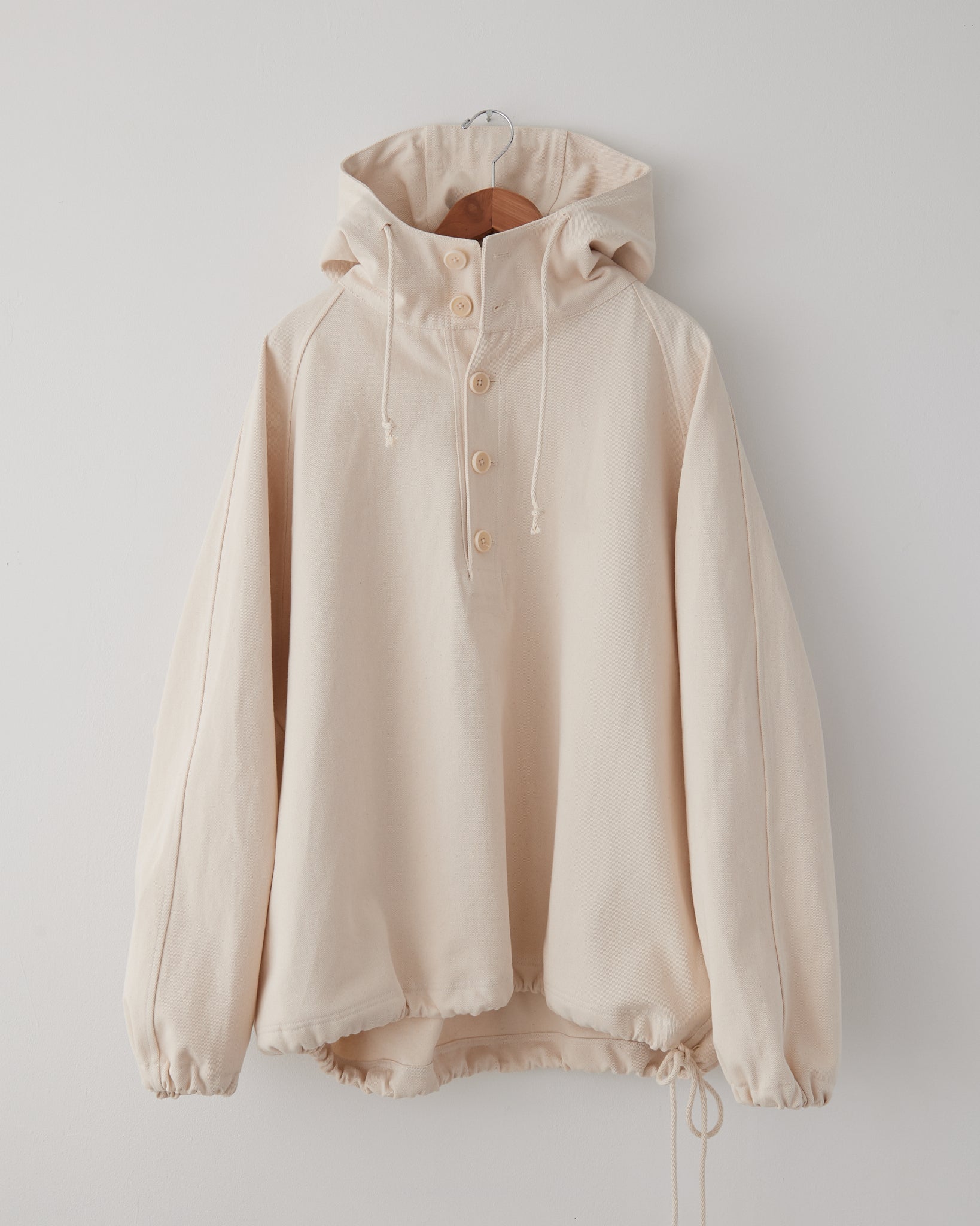 Hooded Raglan Parka, USA Natural Denim – Colbo