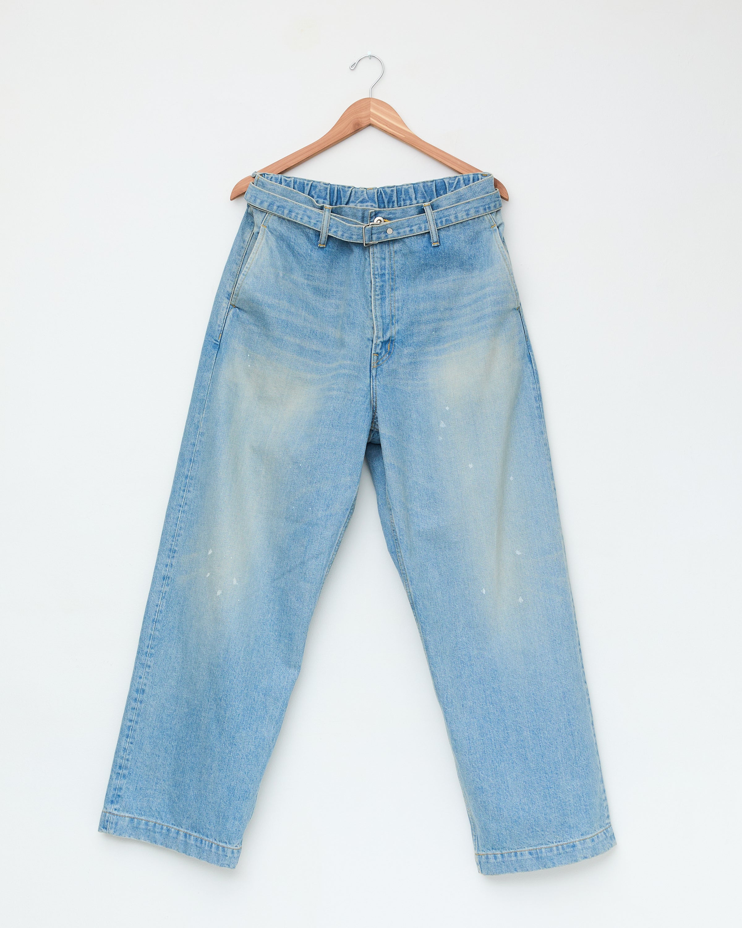 Belted Trousers, Light Indigo – Colbo