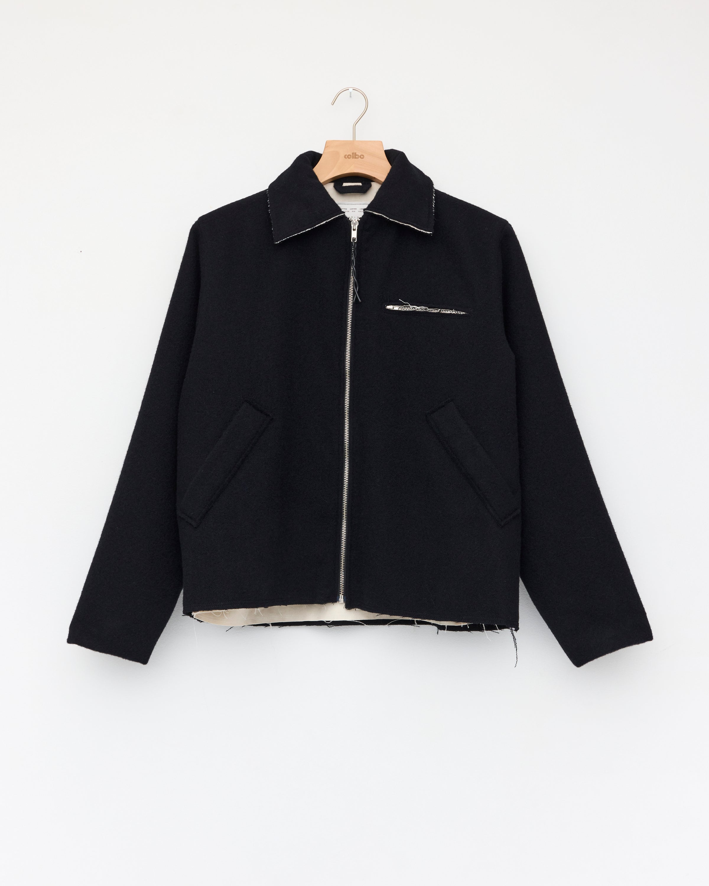 Fitted Simple Jacket, Black – Colbo